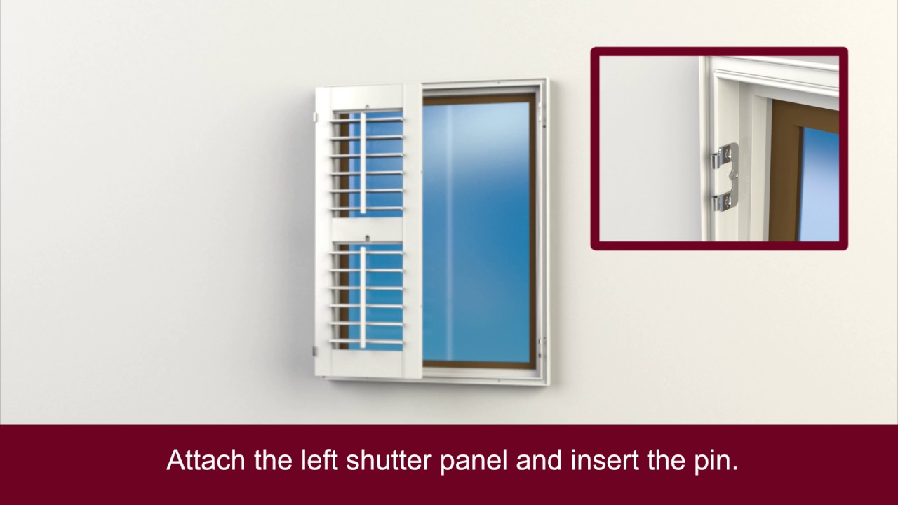 How to Install L Outside Frame Shutters - YouTube