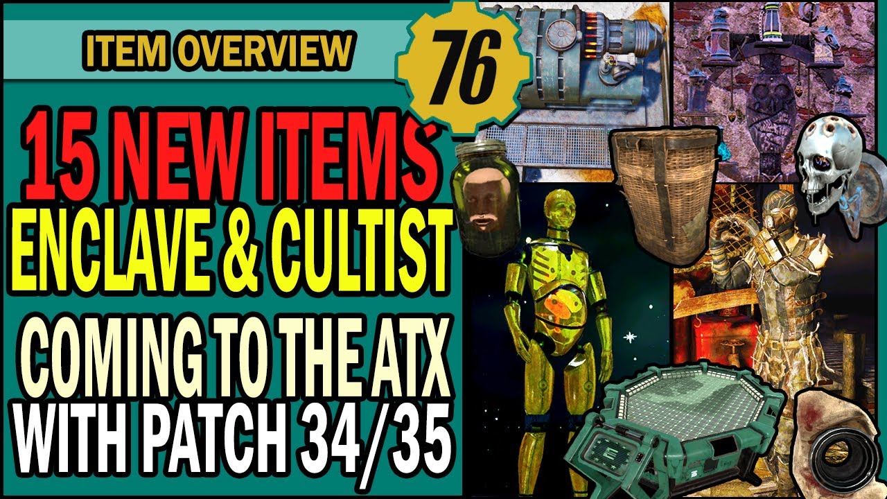 15 NEW Enclave & Cultist Items Coming with Patch 34/35 (ATX) | Fallout ...