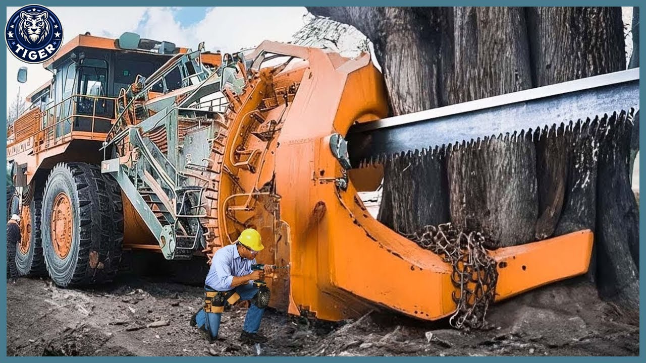 199 Incredible Fastest Big Chainsaw Cutting Tree Machines 7 - YouTube