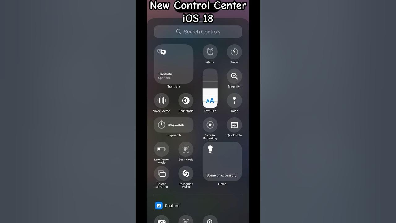 Improved Control Center iOS #ios18 #ios18feature #geekermag - YouTube