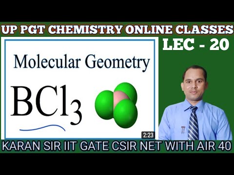 BCl3 (Boron trichloride) Molecular Geometry, Bond Angles (and Electron Geometry) - YouTube