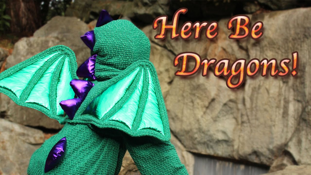 Sewing Dragons Costumes for my Littles - YouTube