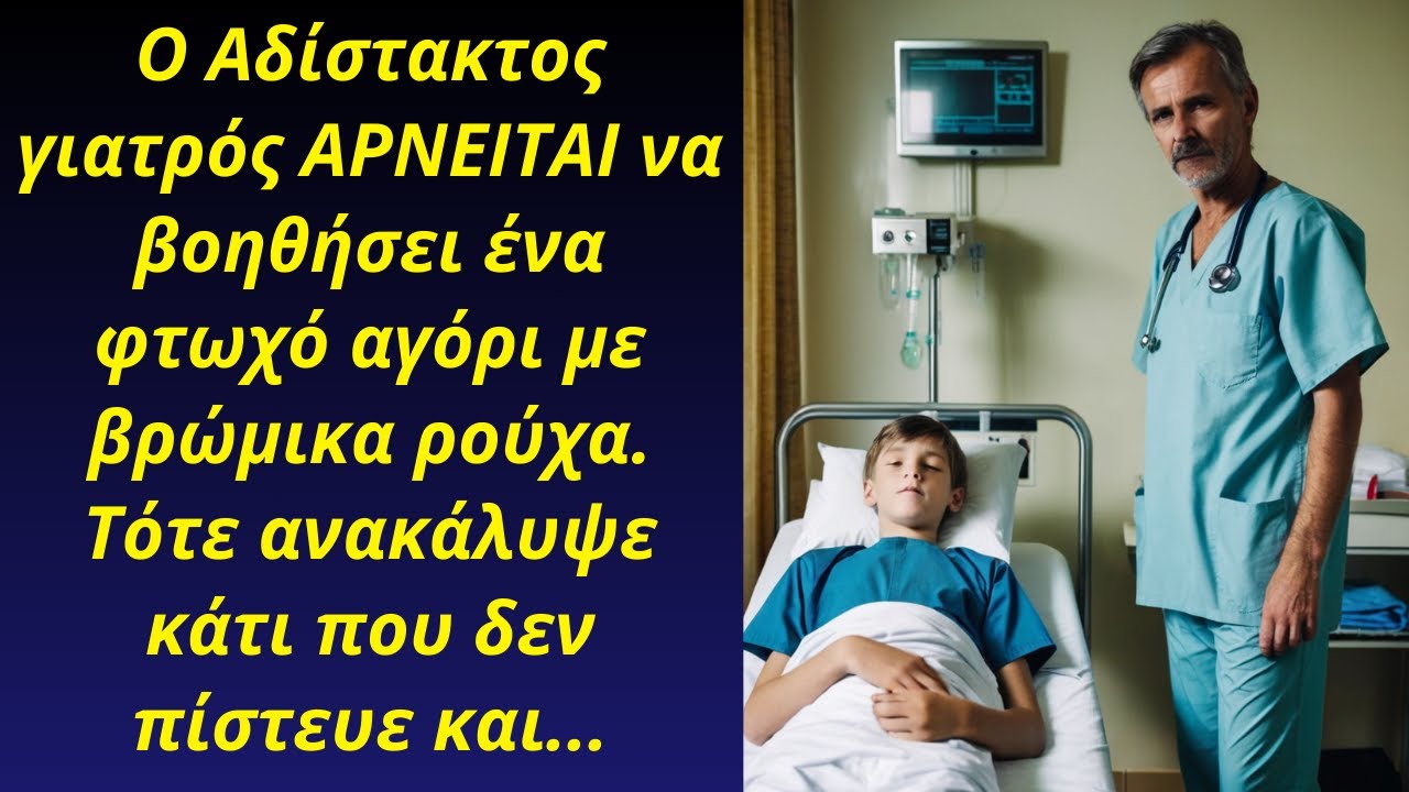 Ο Αδίστακτος γιατρός ΔΕΝ ΒΟΗΘΗΣΕ φτωχό αγόρι με βρώμικα ρούχα Τότε ...