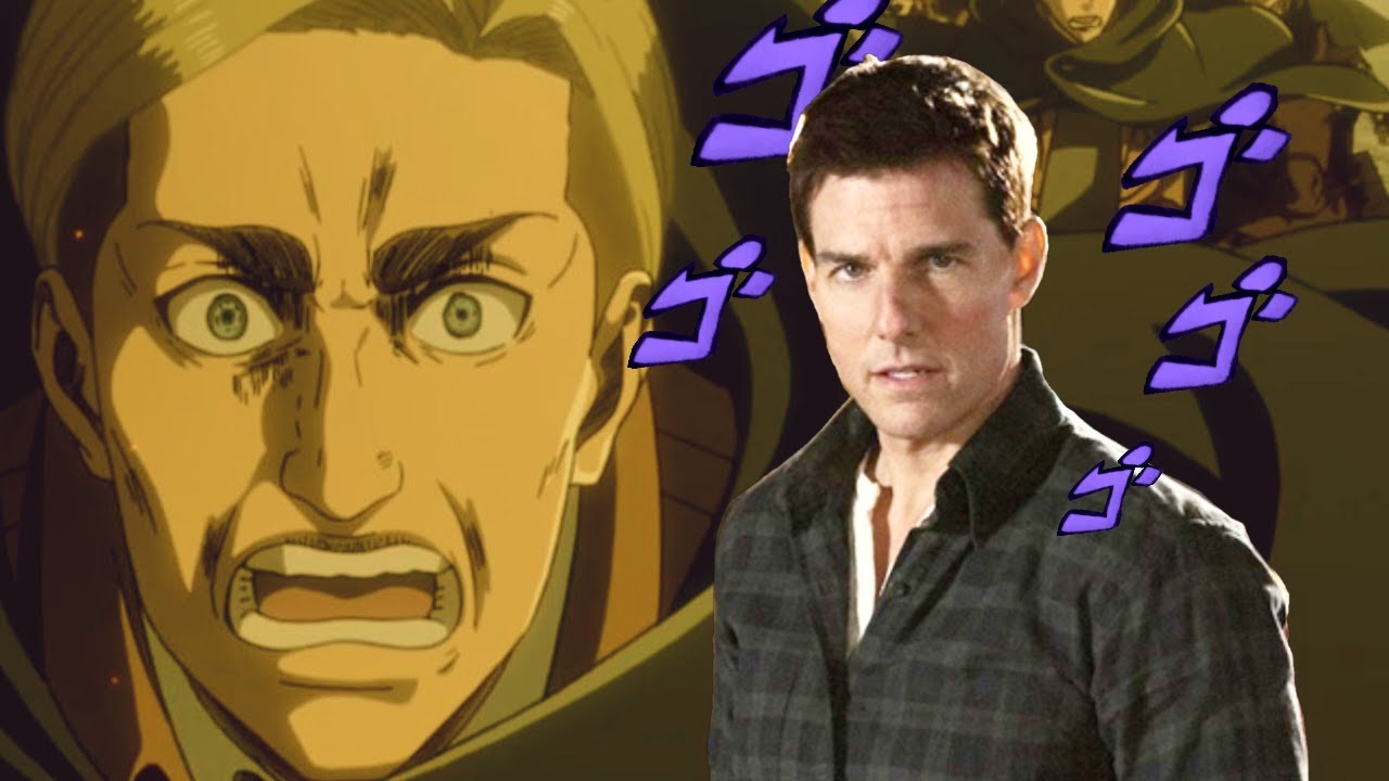 Tom Cruise yelling at crew is like Erwin giving speech to his squad ...