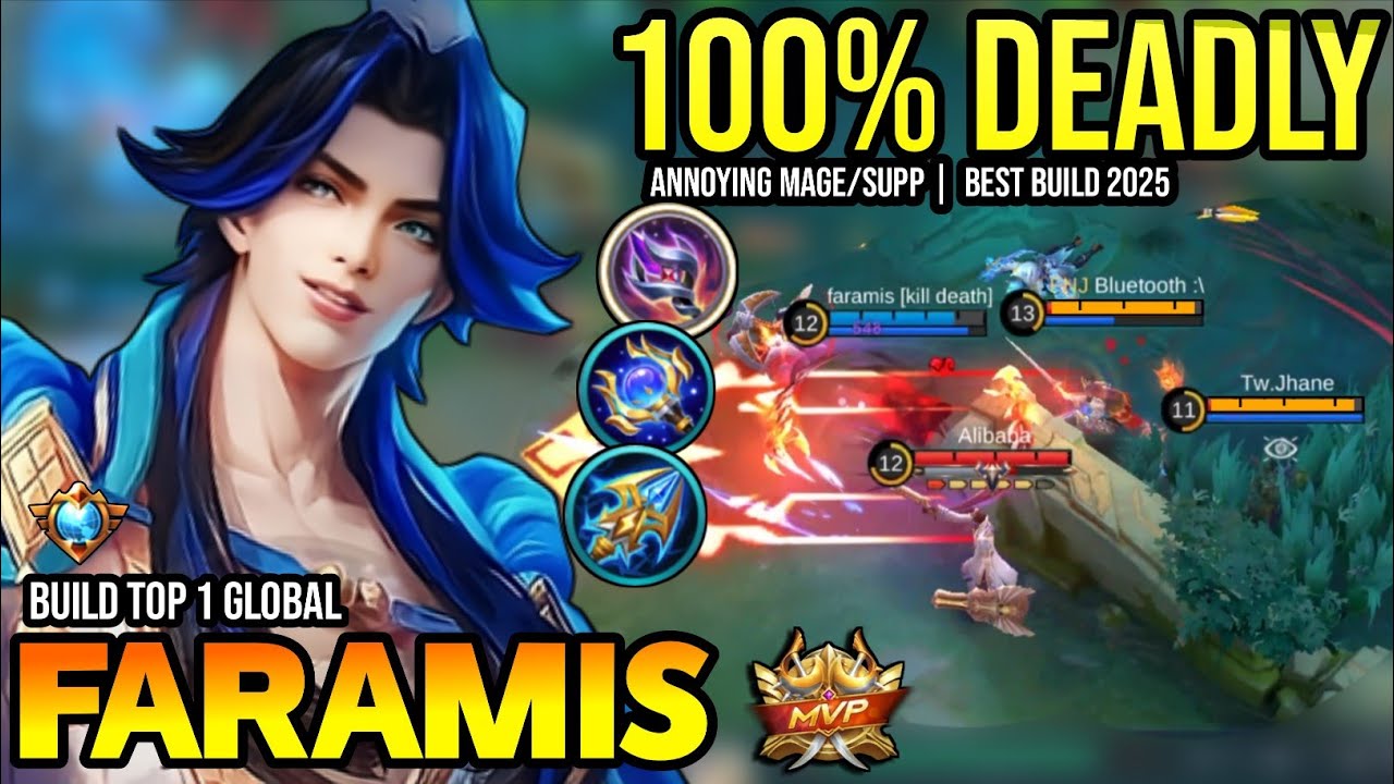 FARAMIS BEST BUILD 2025 | BUILD TOP 1 GLOBAL FARAMIS GAMEPLAY | MOBILE ...