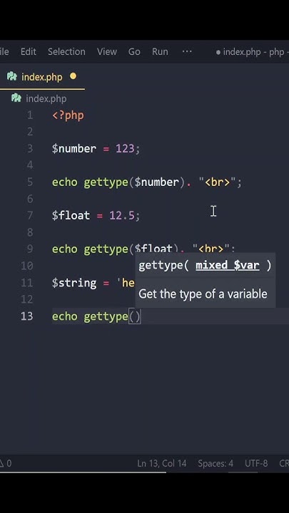 Gettype Php Youtube