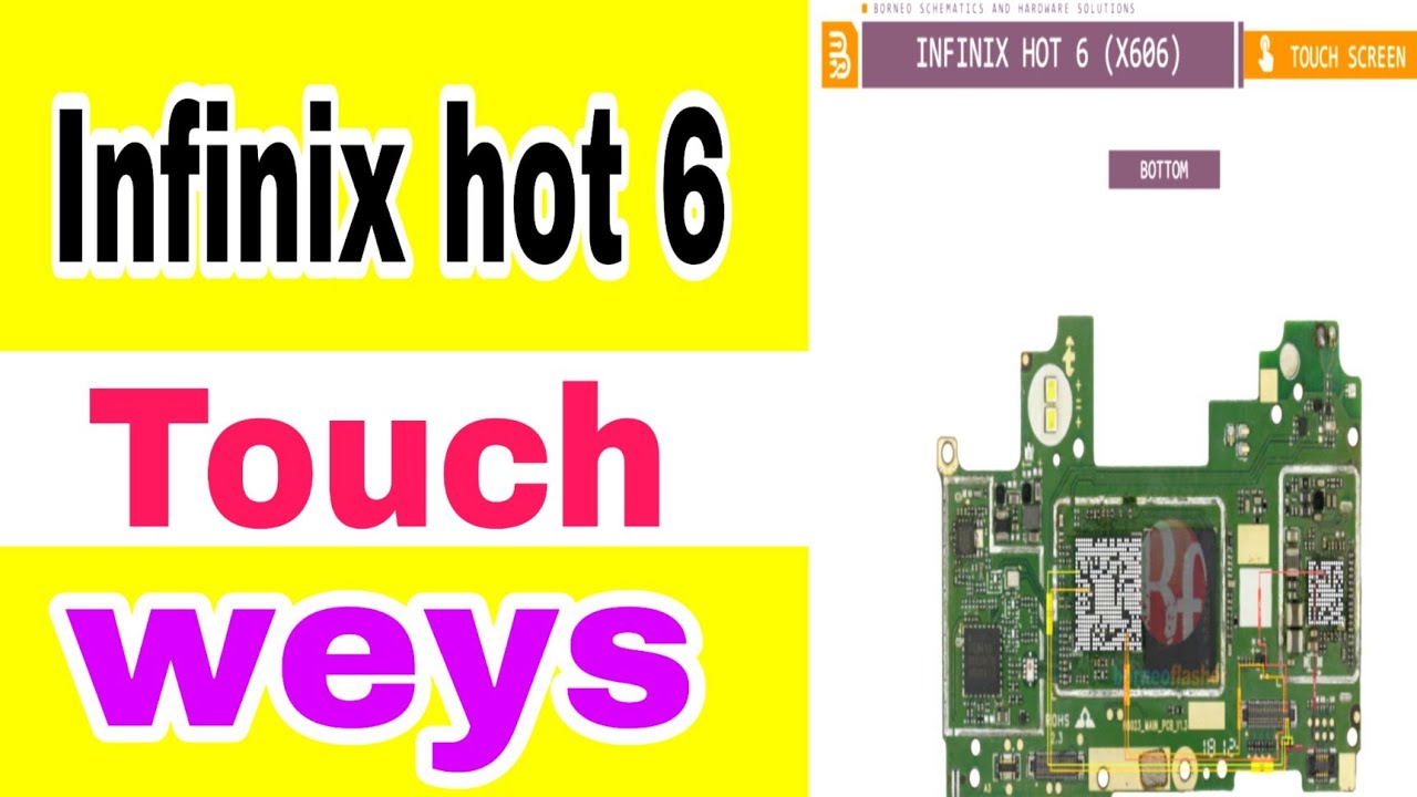infinix hot 6 touch problem solution// (x606) touch track - YouTube