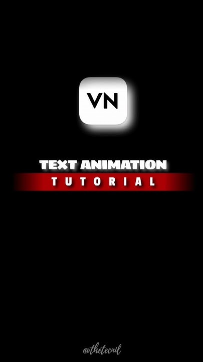 Text Animation in VN - Tutorial #shorts - YouTube
