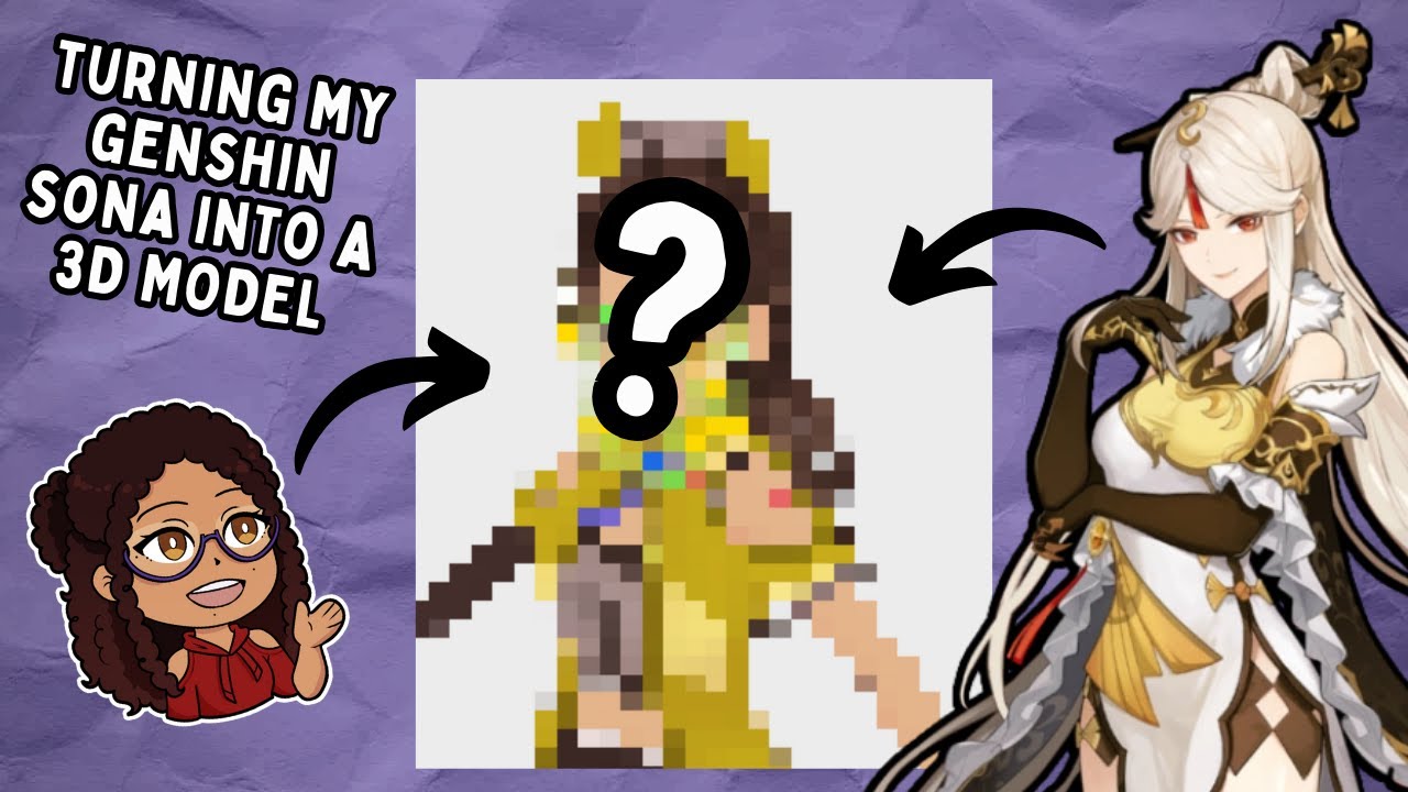 Turning MYSELF into a Genshin Character!! (using VRoid Studio)【Genshin ...