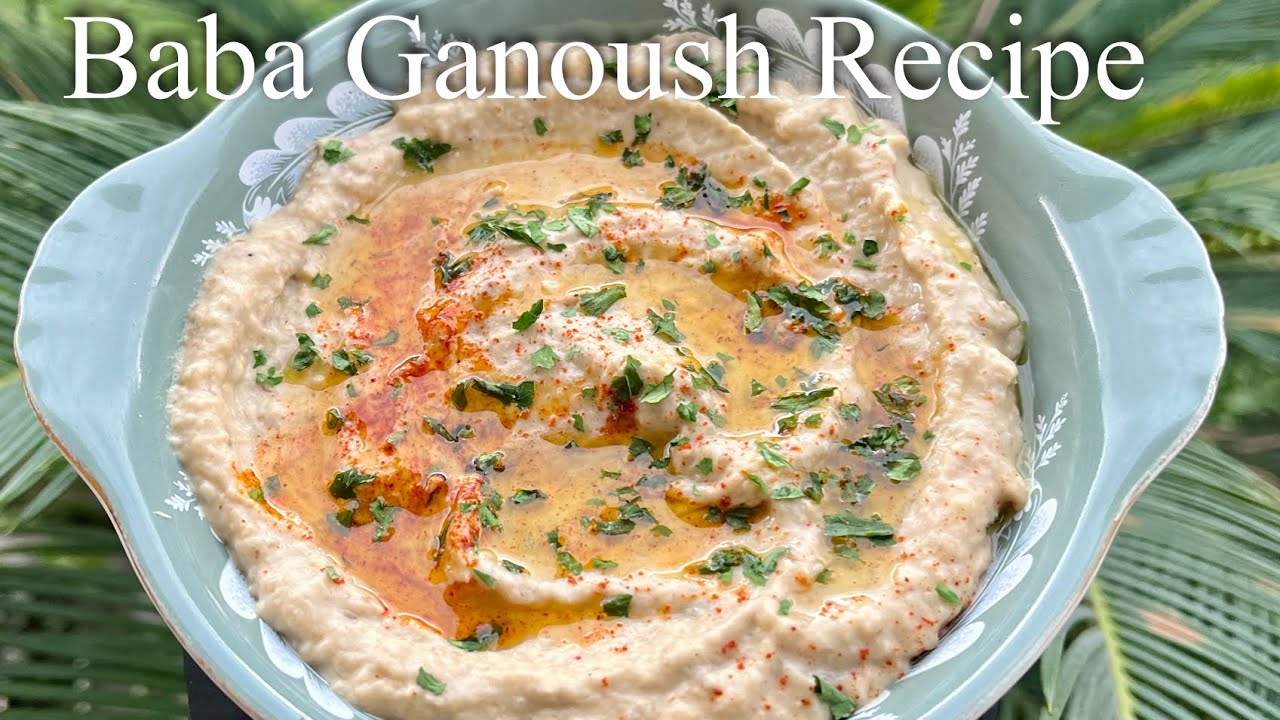 Simple And Easy Baba Ganoush Recipe Egg Plant Dipping Youtube