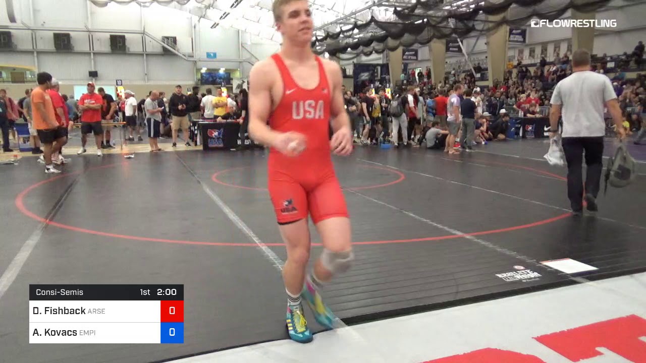 71 Kg Consolation Dylan Fishback Arsenal Wrestling Vs AJ Kovacs Empire ...
