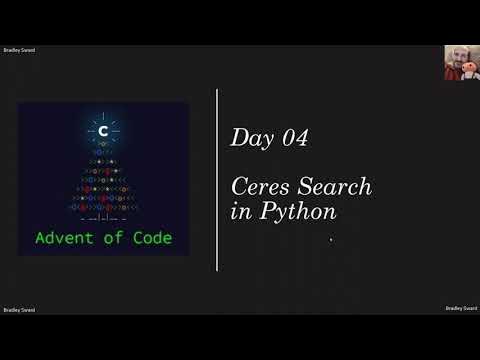 Advent of Code 2024 - Day 04 - Ceres Search in Python - YouTube