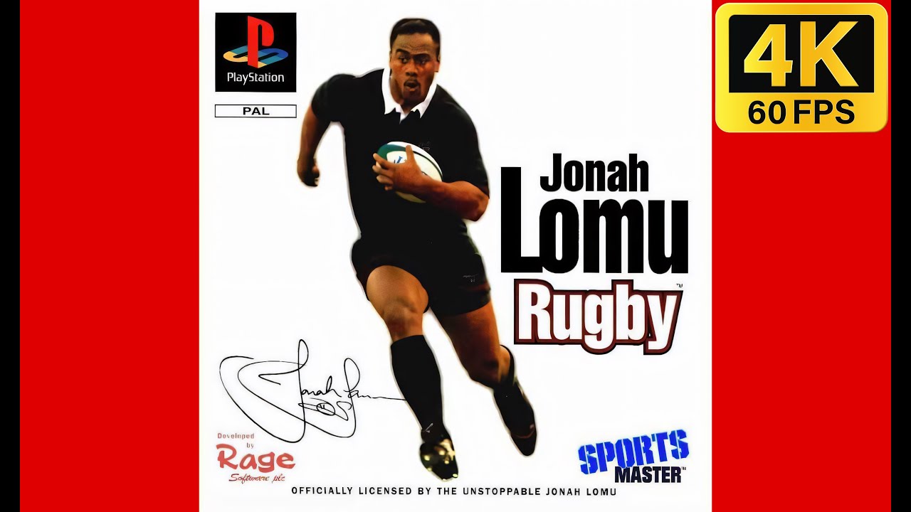 Jonah Lomu Rugby - 1997 - PS1 - 60FPS - 4K - 2024 - FULL GAMEPLAY ...