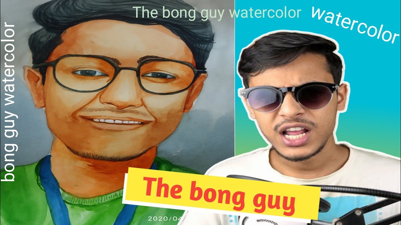 The bong guy watercolour painting (Kiran Dutta) # the bong guy # || - YouTube
