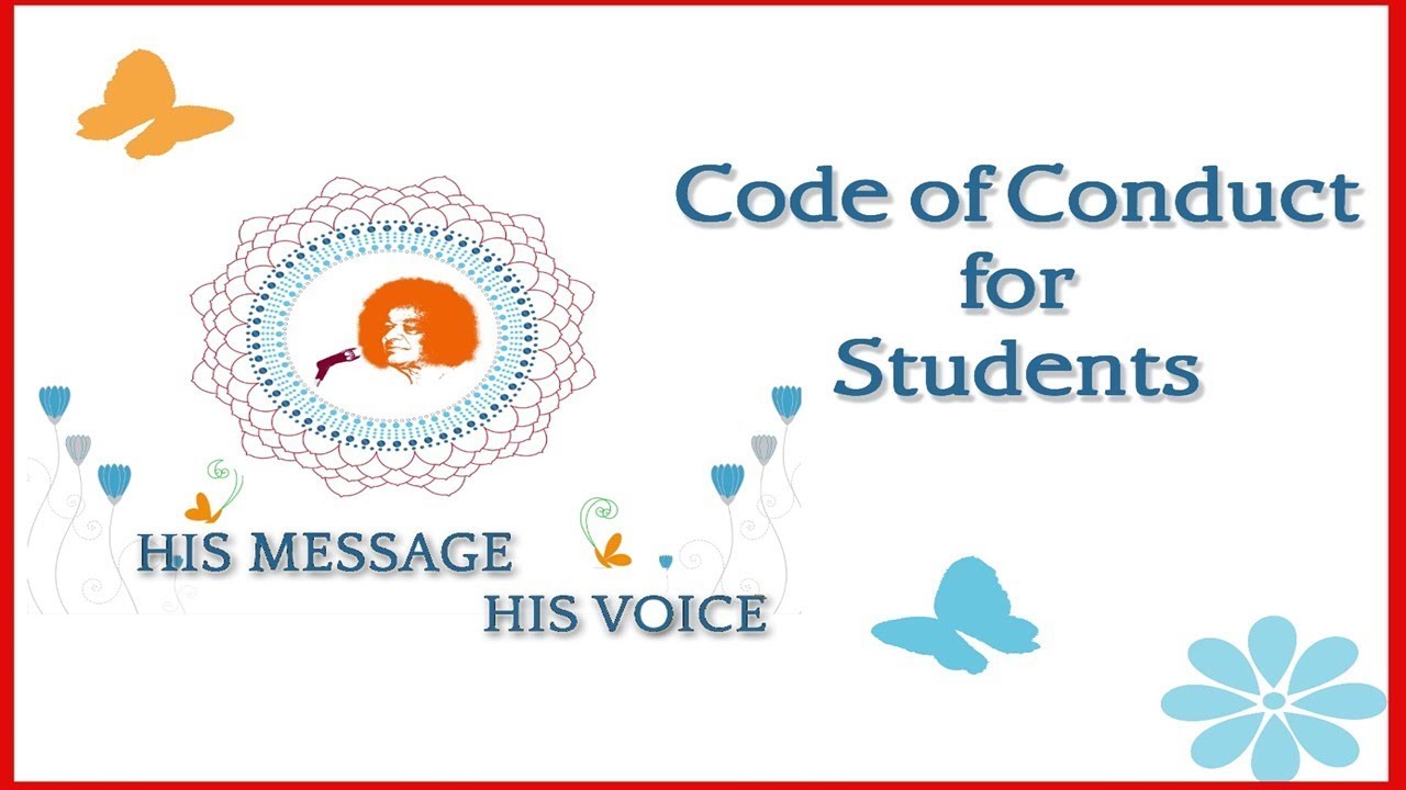 Code of Conduct for Students| Teachings of Sathya Sai Baba | His ...