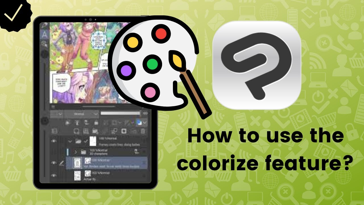 How to use the colorize feature on Clip Studio Paint? - YouTube