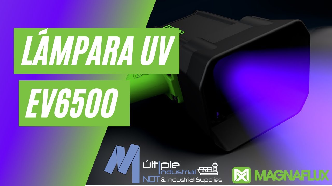Unboxing Lámpara UV EV6500 Magnaflux - YouTube