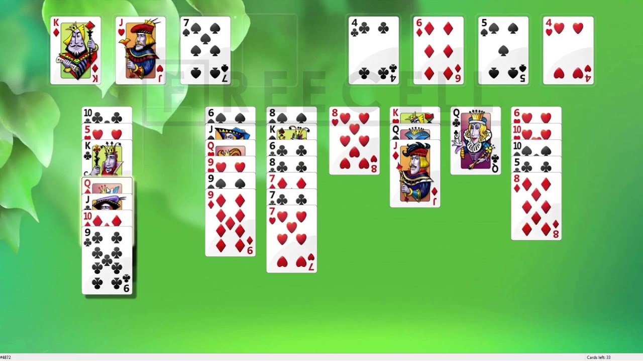 Solution to freecell game #4872 in HD - YouTube