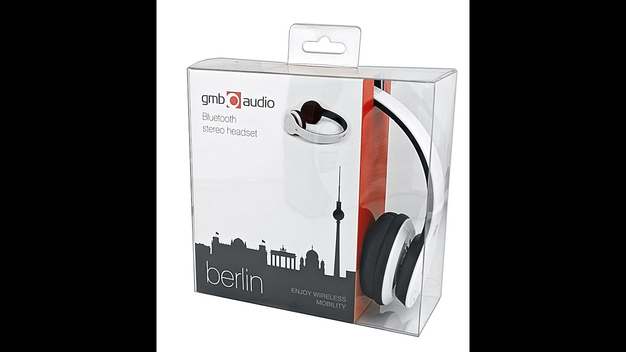 Gembird Bluetooth stereo headset BHP-BER-W UNBOXING - Greek - YouTube