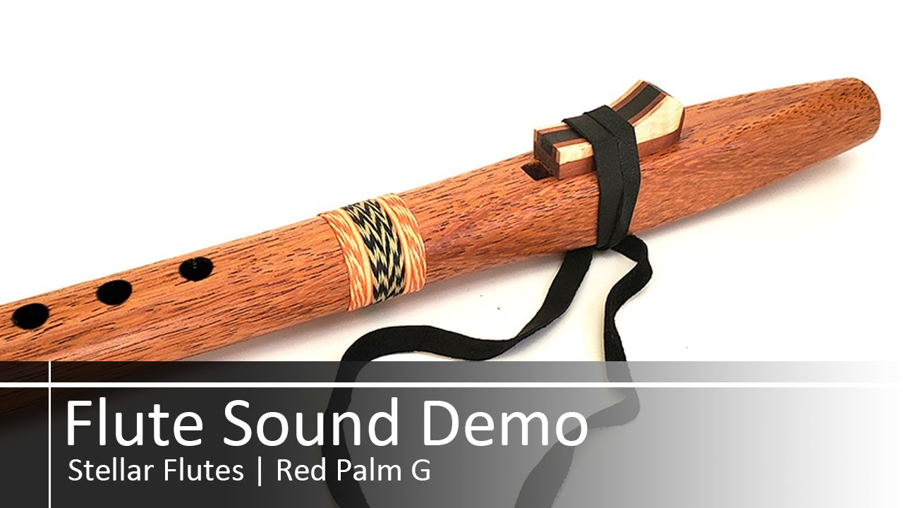 Native American Style Flute | Key of G | #3432 Red Palm - YouTube