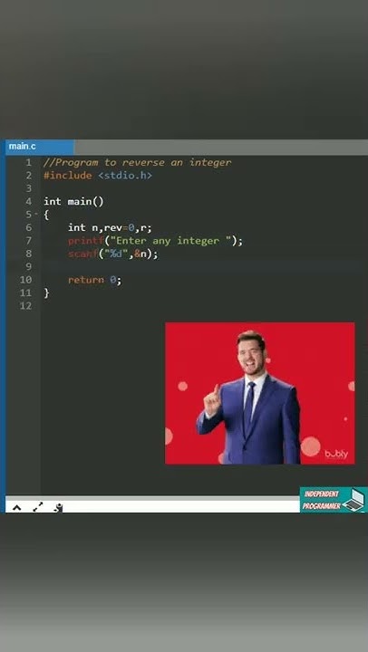 Program to reverse an integer#c #cprogram #cshorts #cprogramming #reverse #coding #programming ...