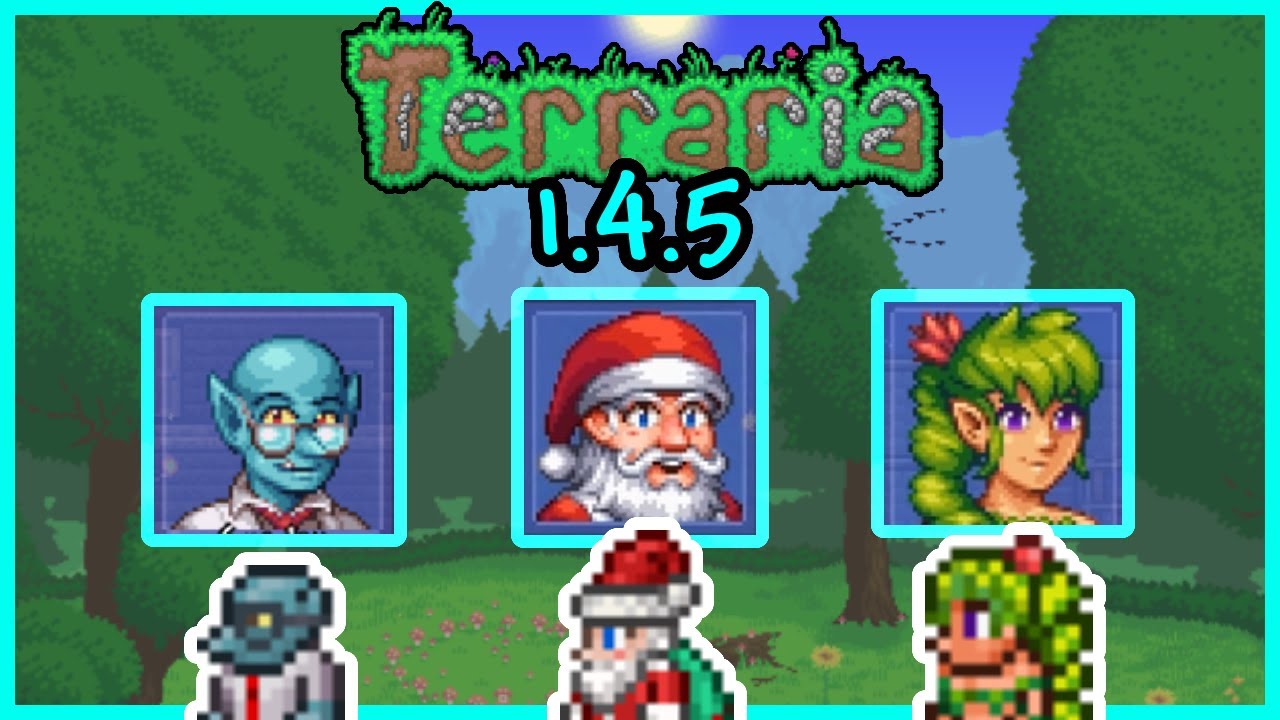 Terraria 1.4.5 - All NPC Portraits - YouTube