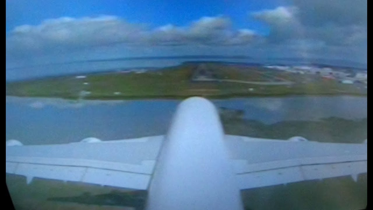 Emirates EK448 A380 landing into Auckland Tail cam POV - YouTube