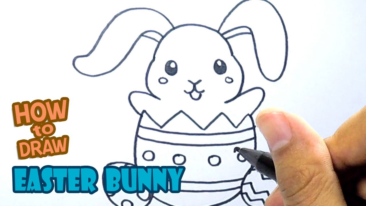 How to Draw Easter Bunny Step by Step - YouTube