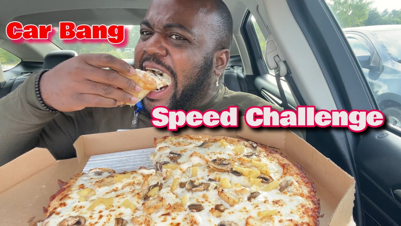 Large Pan Pizza Speed Eating Challenge 😳 - YouTube