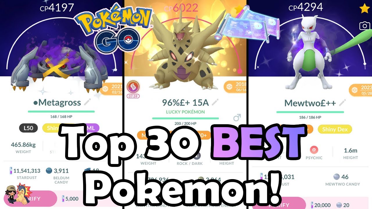 TOP 30 BEST Pokémon To ELITE TM In Pokémon GO! (2024) | How To Get ...