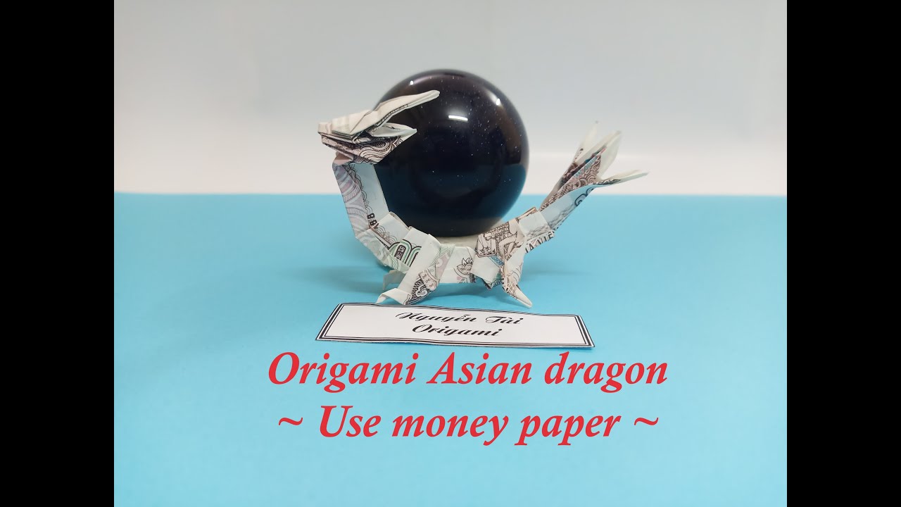How to make origami Asian dragon ~ Chinese dragon ~ Money dragon~ Paper ...