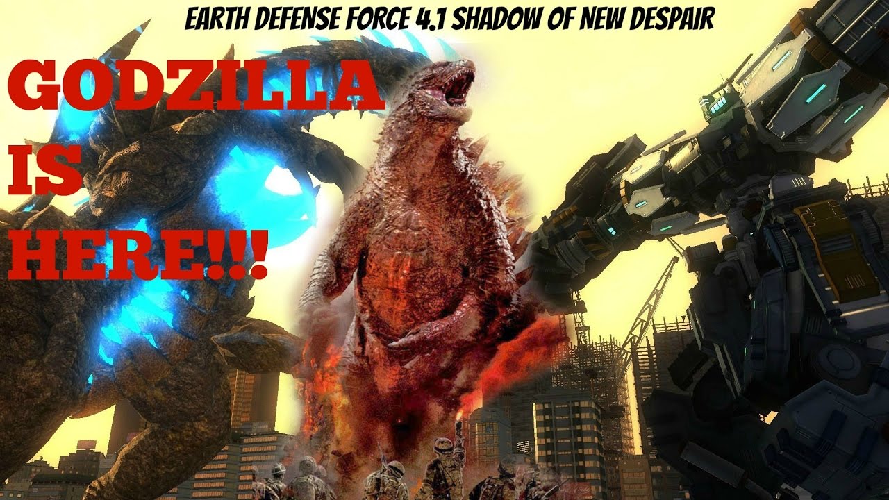 Earth Defence Force 4.1 shadow of new despair GODZILLA KAIJU!! #2 - YouTube