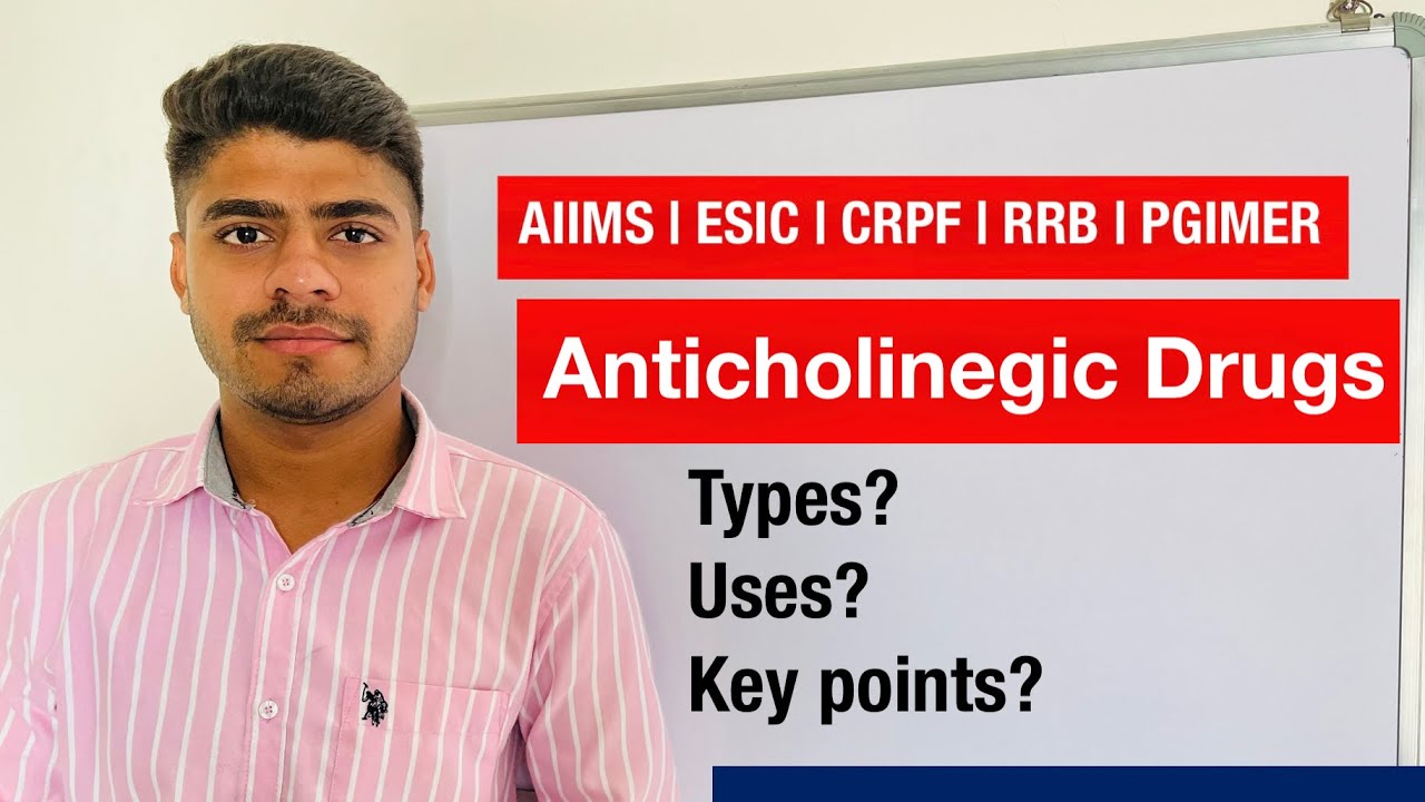 Pharmacology | anticholinergic drugs | types | uses | key point ...