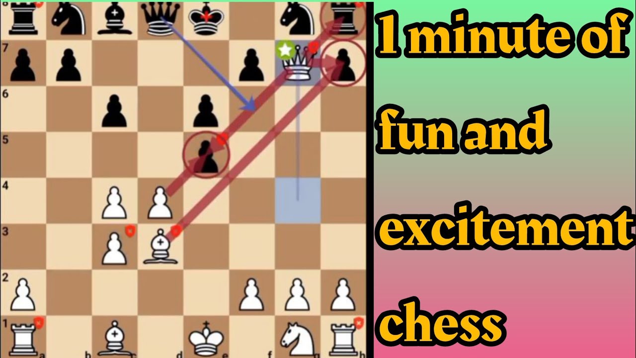 One minute of fun and excitement chess - YouTube