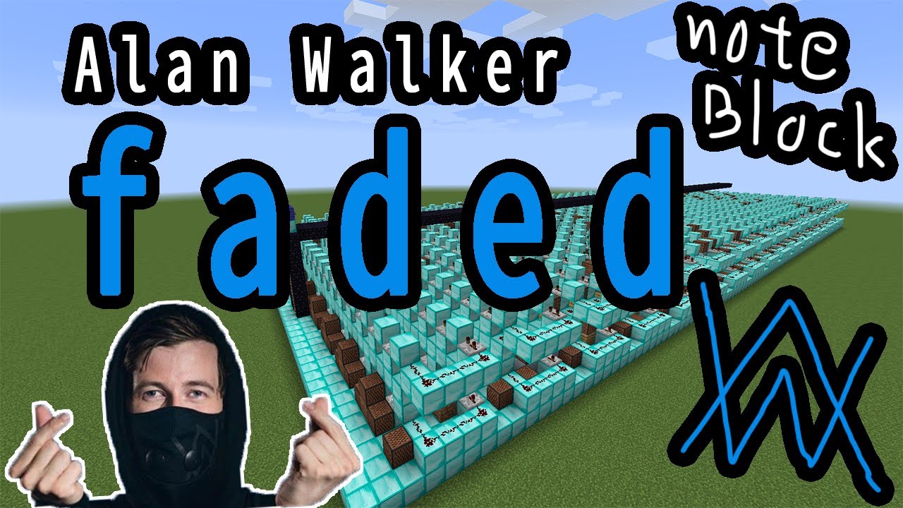 Alan Walker - Faded in minecraft noteblock #alanwalker #faded # ...