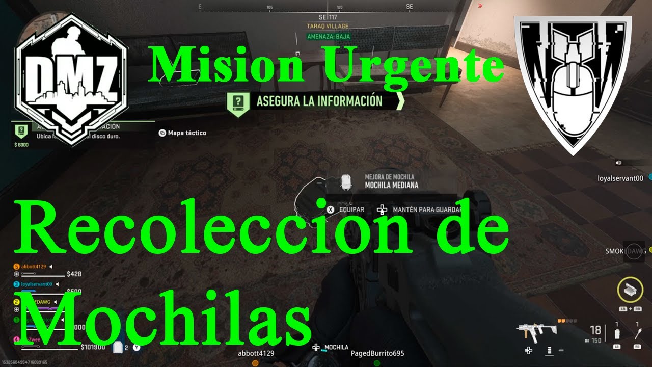DMZ | Black Mous | Misiones Urgentes | Recoleccion de Mochilas - YouTube