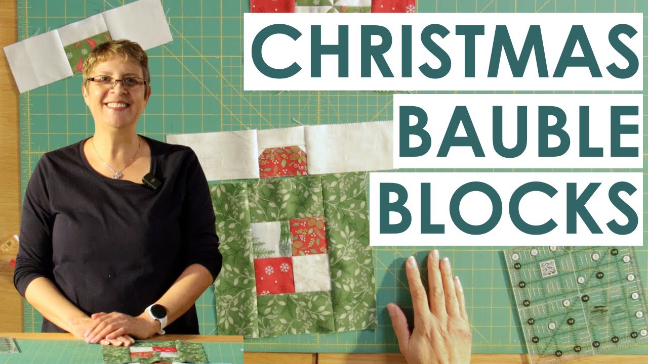 Fun and simple patchwork Christmas baubles! - YouTube
