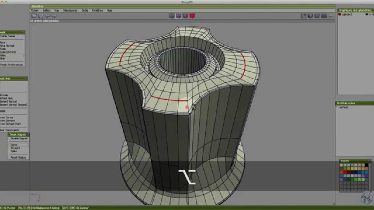 Tuto wings3d - YouTube