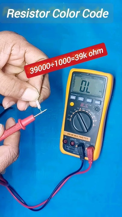 Resistor Color Code 🔌39k Resistance Colour #electronics #resistance # ...