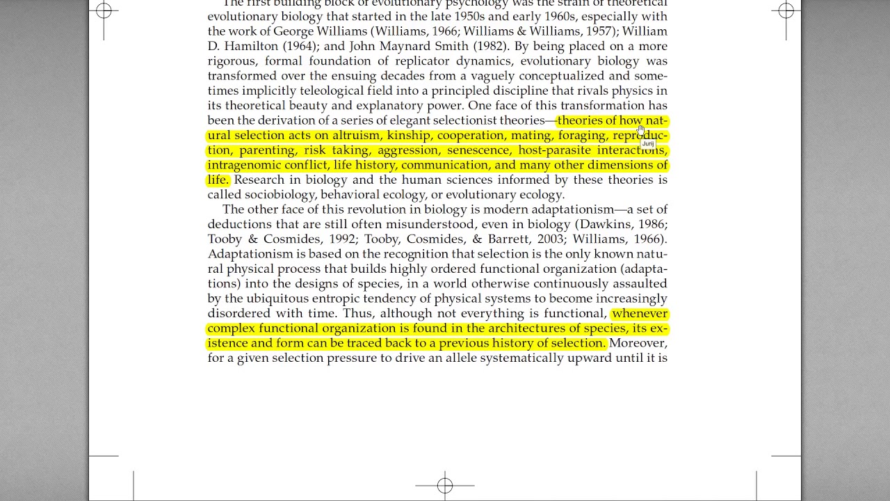 My long summary of "Tooby & Cosmides (2005). Conceptual Foundations of ...