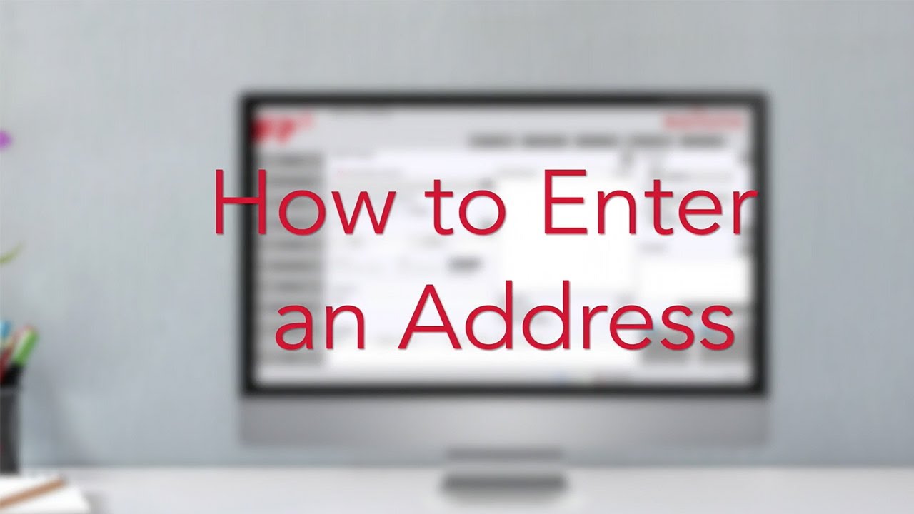 4. How to Enter an Address - YouTube