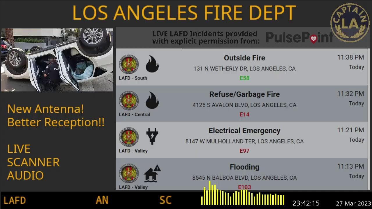 27 Mar 2023 LAFD Los Angeles Fire Department SCANNER Radio ARCHIVE 27-mar-2023-lafd-los-angeles-fire-department-scanner-radio-archive