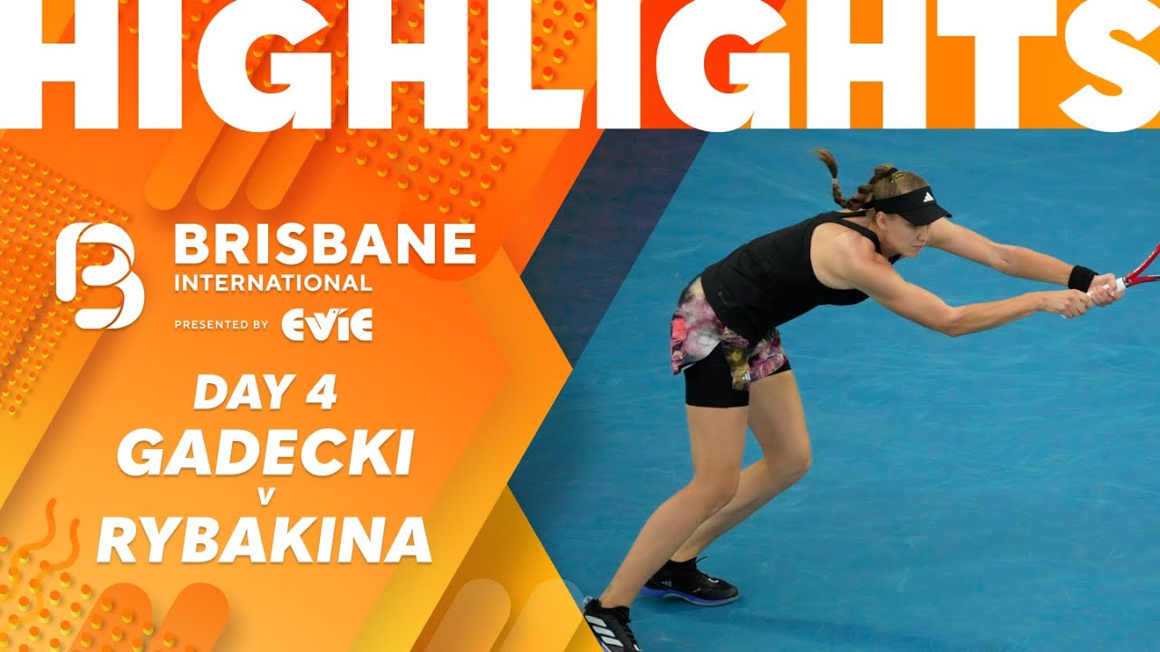 Olivia Gadecki v Elena Rybakina - Brisbane International Highlights ...