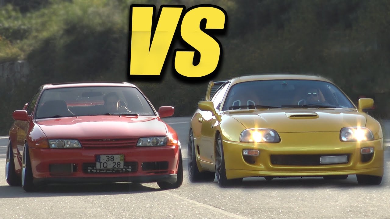 TOYOTA SUPRA 2JZ MK4 vs SKYLINE R32 RB25.. Which SOUNDS BETTER? - YouTube