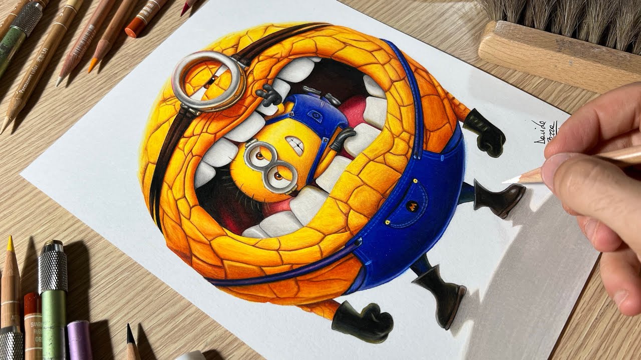 Drawing Despicable Me 4 • Time Lapse - YouTube