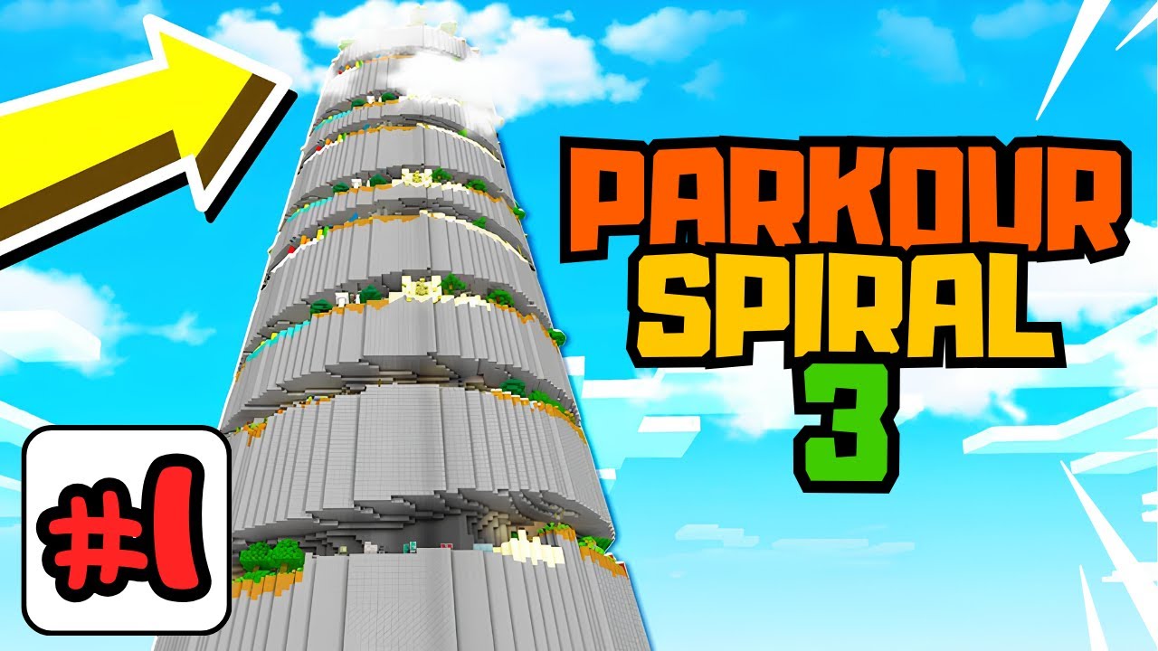 LA SPIRALE PIÙ GRANDE DI SEMPRE 😱 - Parkour Spiral 3 #1 (Minecraft ITA ...
