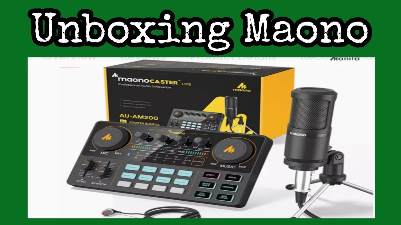 UNBOXING MAONO CASTER AU-AM200 - YouTube