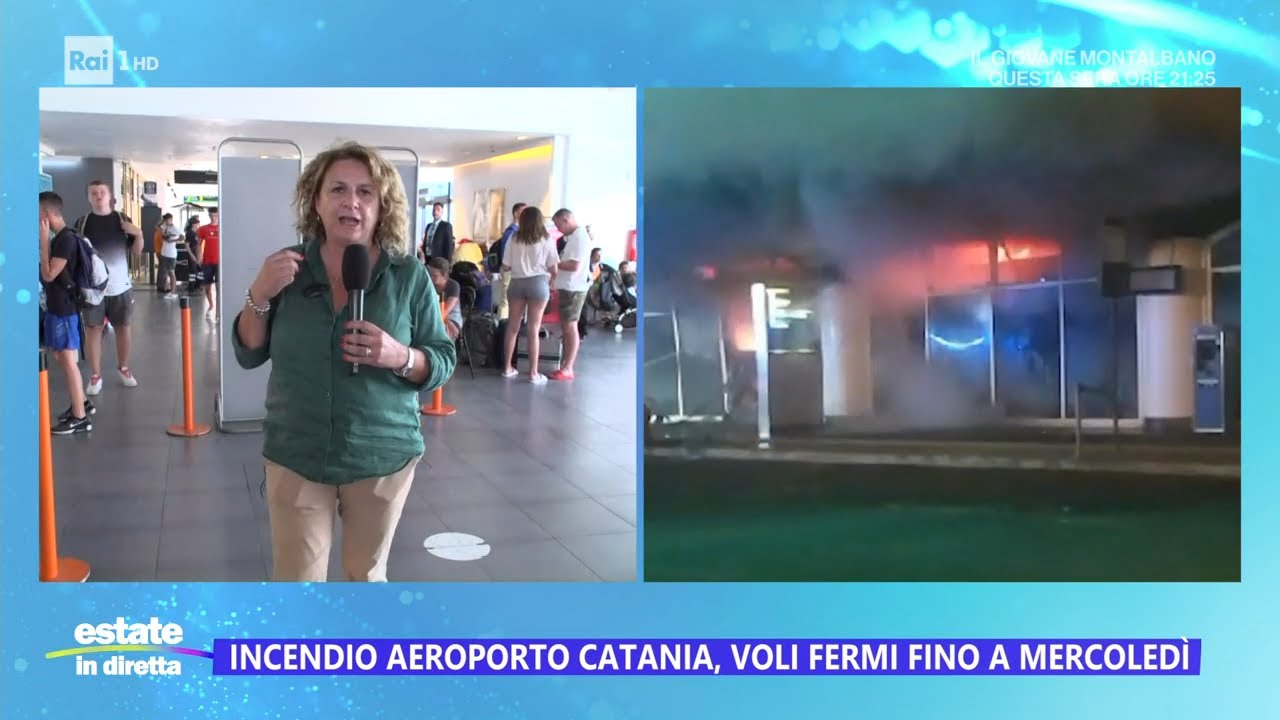 Incendio aeroporto di Catania, voli fermi fino a mercoledì - Estate in ...