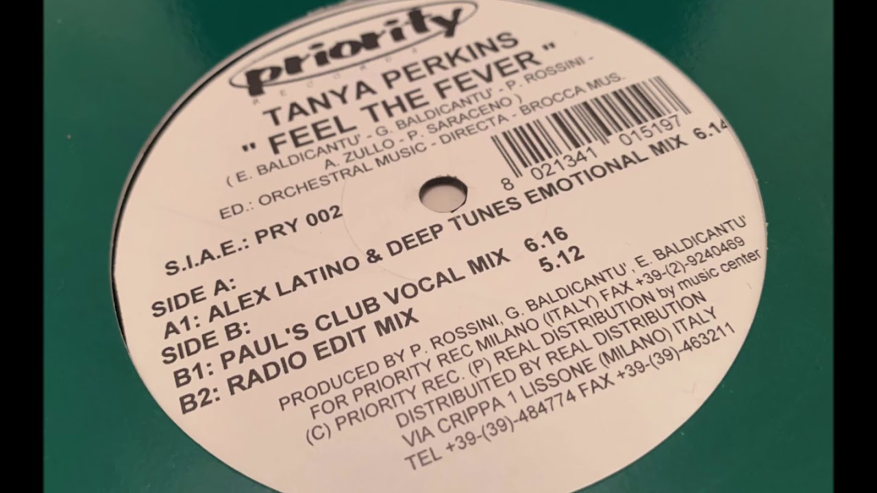 Tanya Perkins ‎– Feel The Fever (Paul's Club Vocal Mix) - YouTube