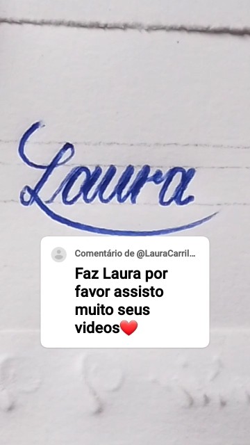 #lettering #caligrafia #writing Laura - YouTube